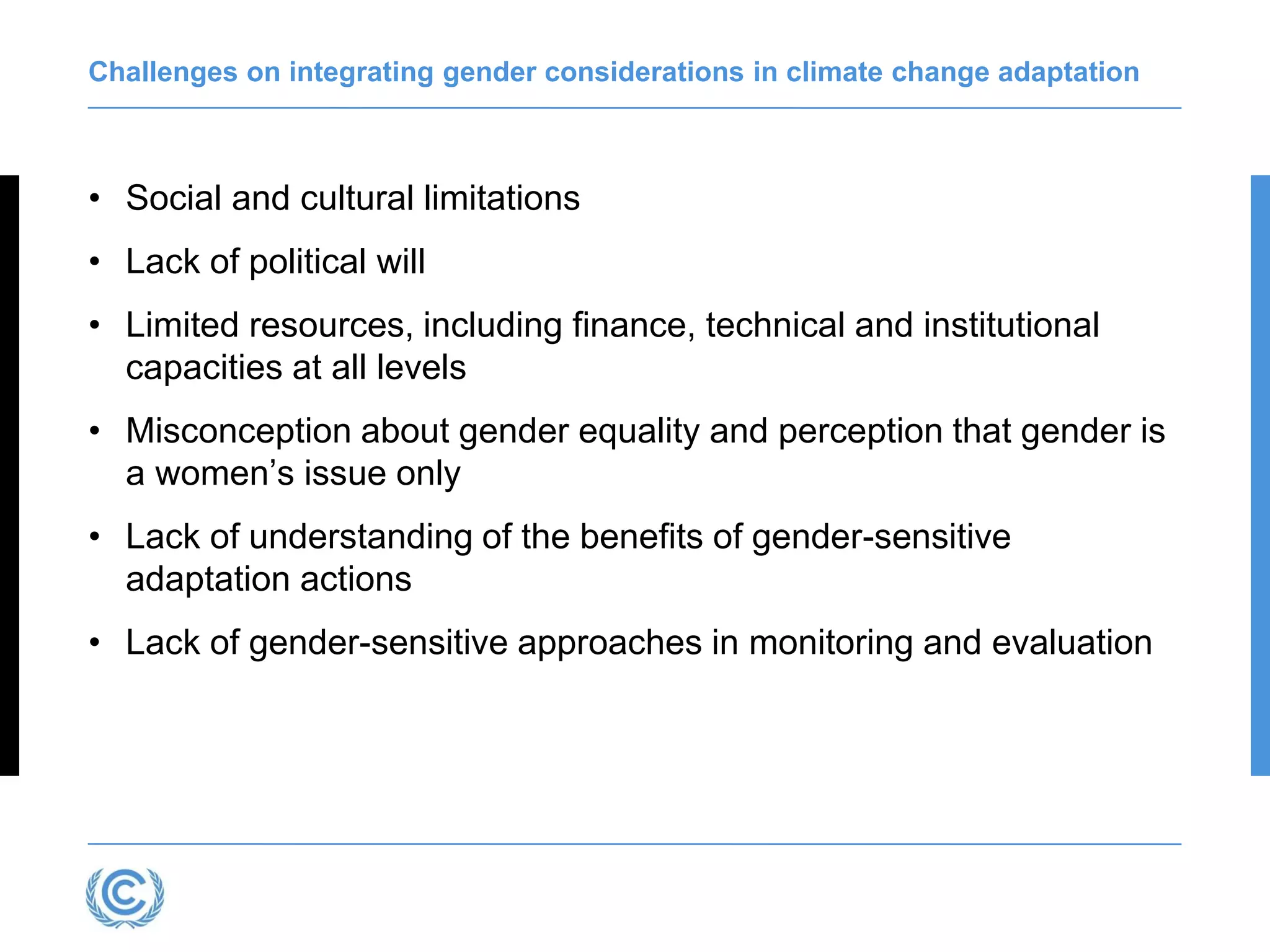Strengthening gender considerations in adaptation planning (LEG) | PPT