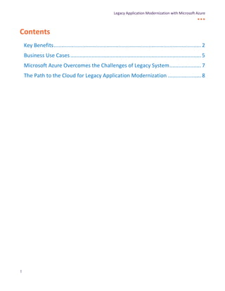Legacy application modernization with microsoft azure | PDF