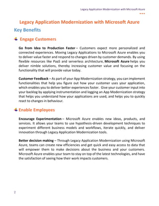 Legacy application modernization with microsoft azure | PDF