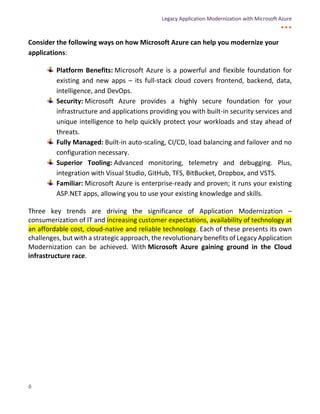 Legacy application modernization with microsoft azure | PDF