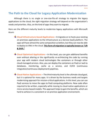 Legacy application modernization with microsoft azure | PDF