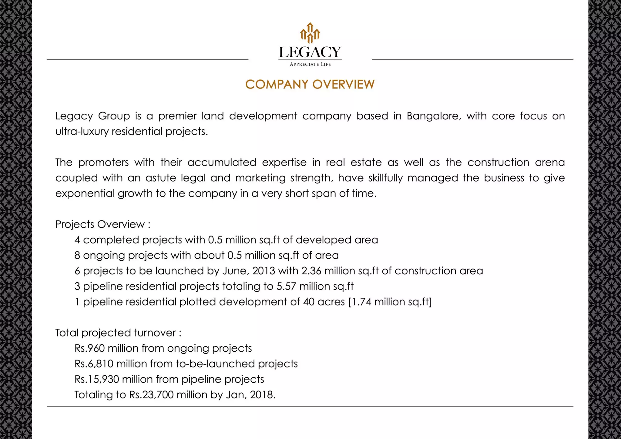 Legacy Company Profile | PDF