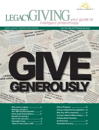 Legacy Giving Guide - 2013 | PDF