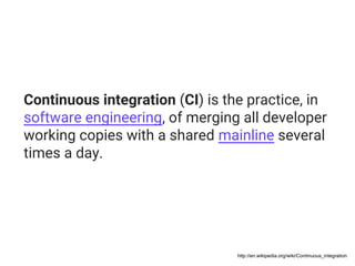 From legacy code to continuous integration | PPT