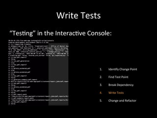 Working Effectively with Legacy Code: Lessons in Practice | PDF