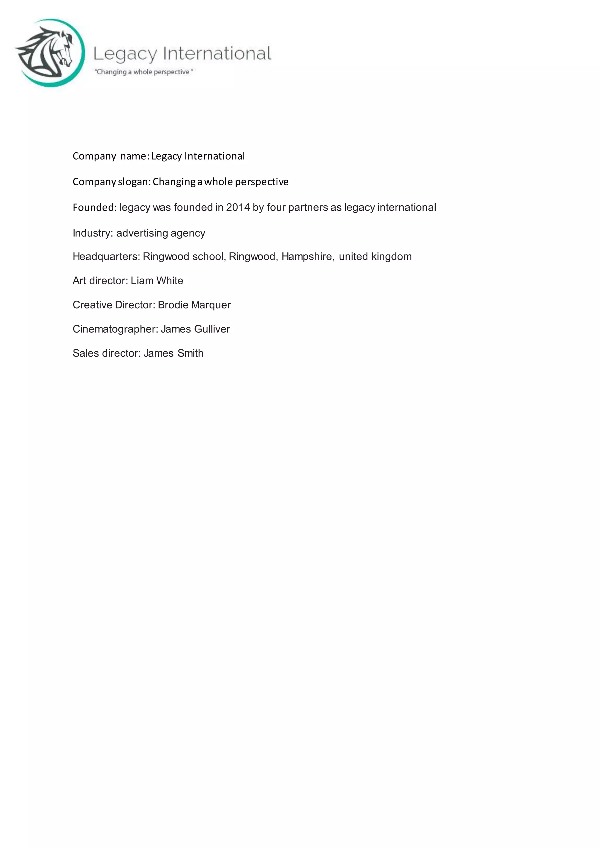 Legacy international | PDF