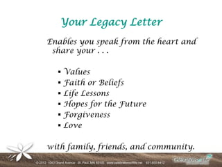 Your Life, Your Legacy: Share the Love | PPT
