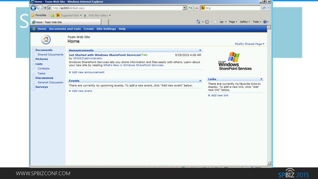 Legacy SharePoint Platform Migrations (2003/2007) | PPT