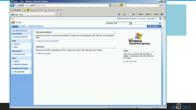 Legacy SharePoint Platform Migrations (2003/2007) | PPT