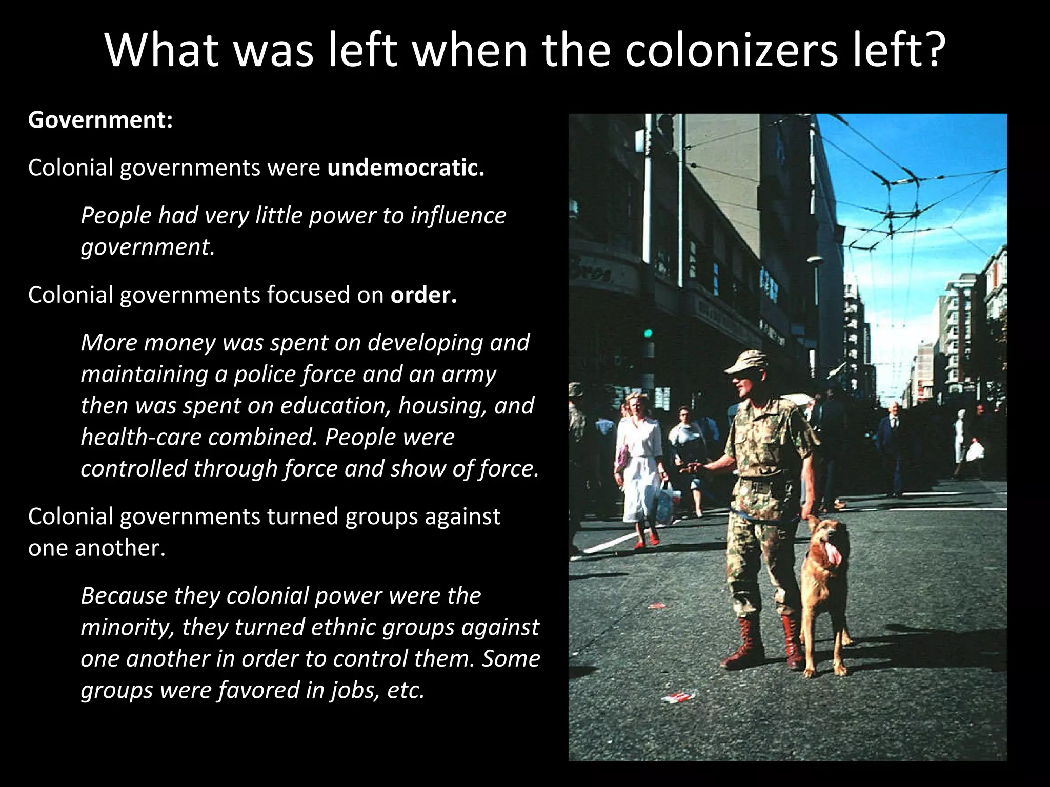 Legacy of Colonialism | PPT