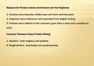 Legacy of Puritans in US | PPT