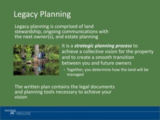 Forest Landowner Legacy Planning | PPT