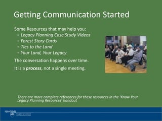 Forest Landowner Legacy Planning | PPT