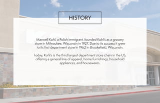 Kohl's Legacy Retailer | PDF | Retail Industry | Industries