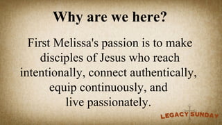 First Melissa History-Legacy Sunday | PPT