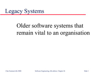 Legacy system. | PPT