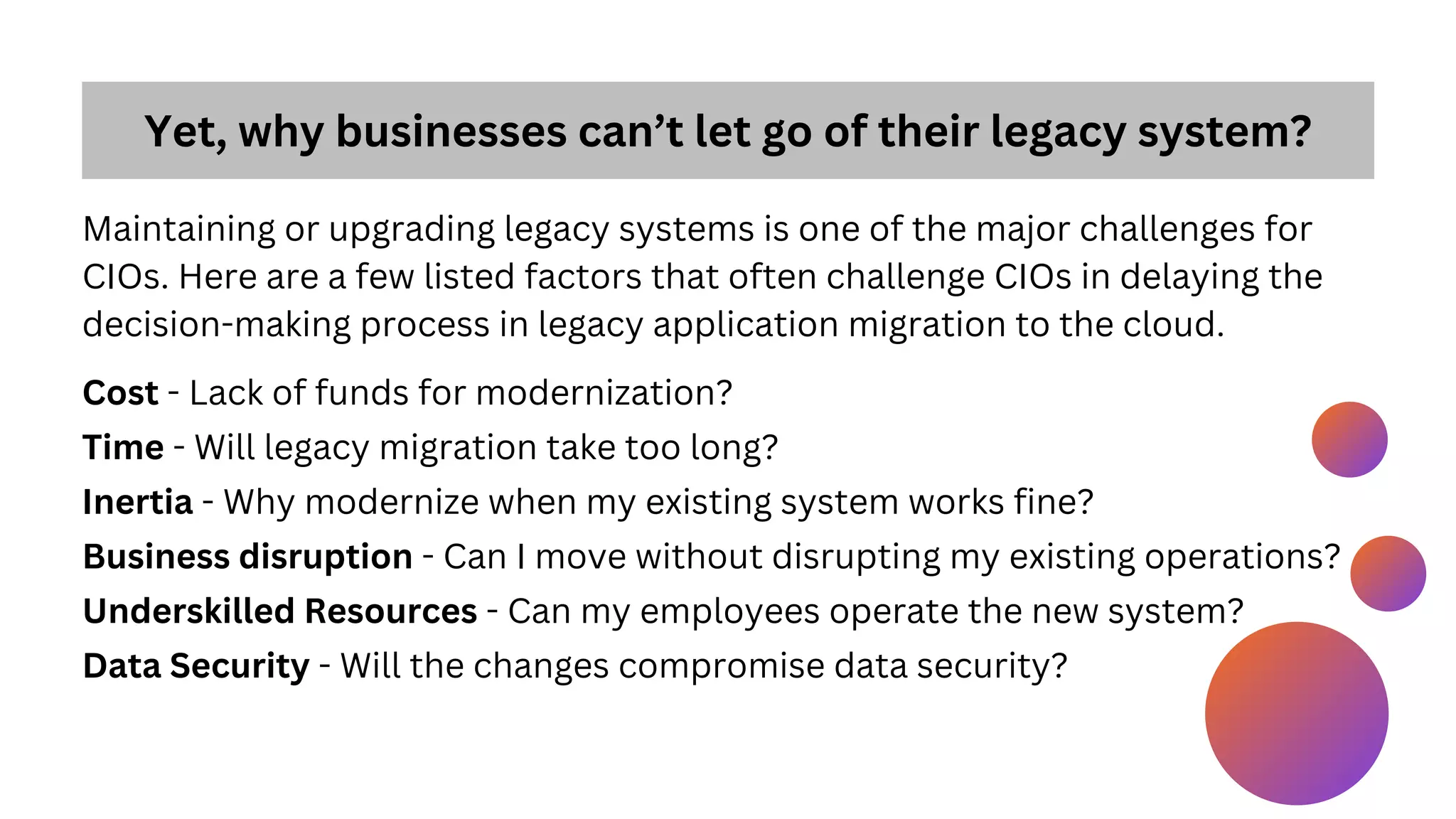 Legacy system migration | PDF