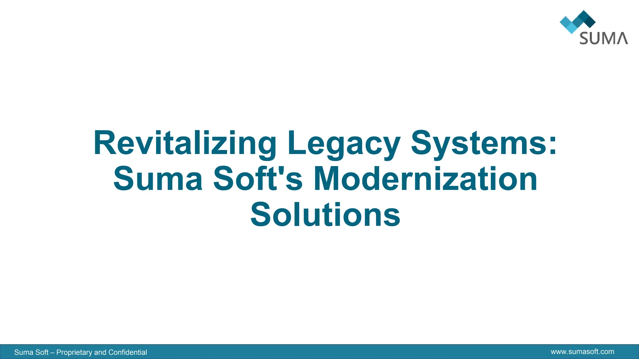 Legacy System Modernization Services by Suma Soft | PPTX