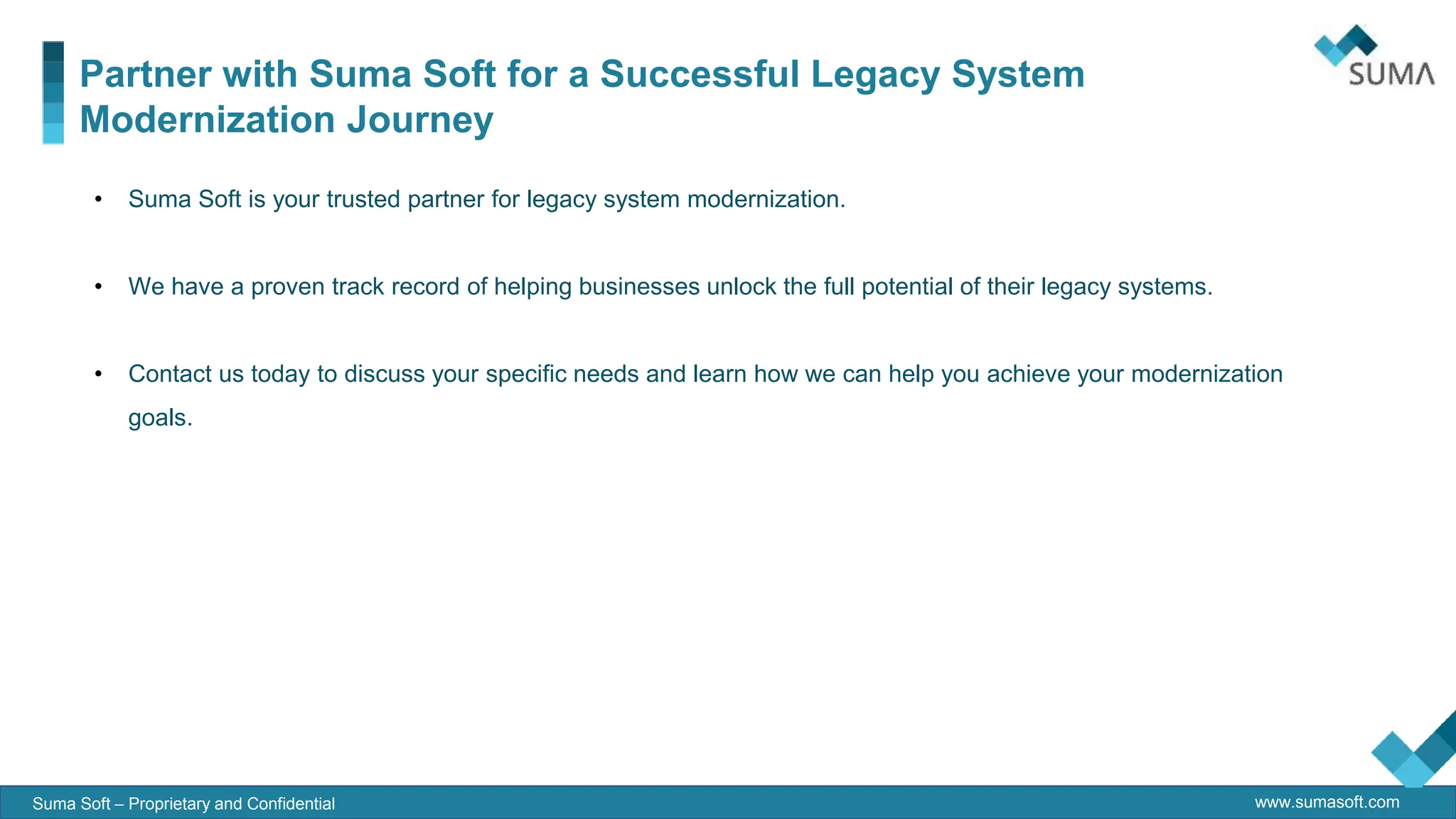 Legacy System Modernization Services by Suma Soft | PPTX
