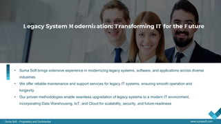 Legacy System Modernization Services by Suma Soft | PPTX