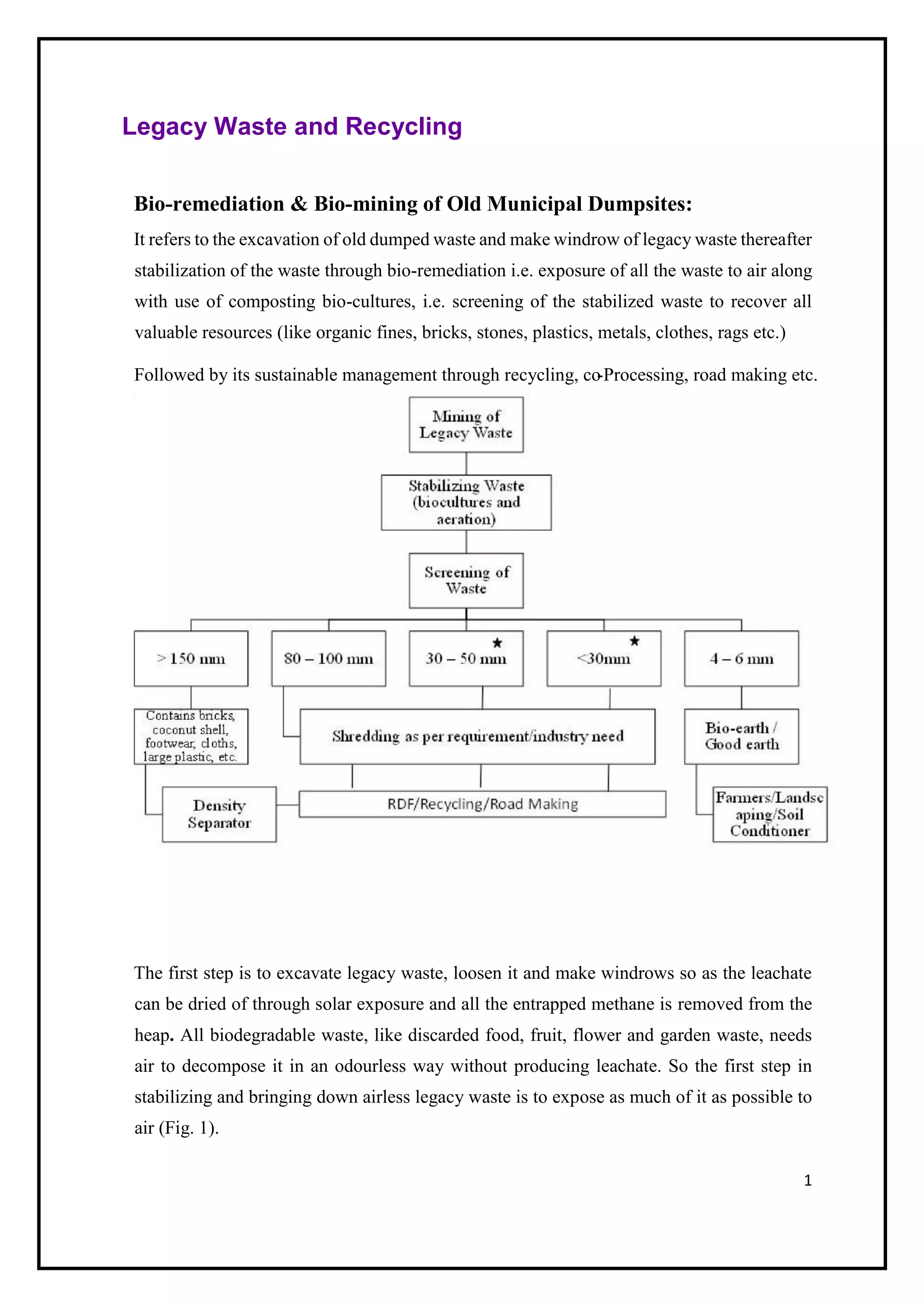 Legacy waste management | PDF