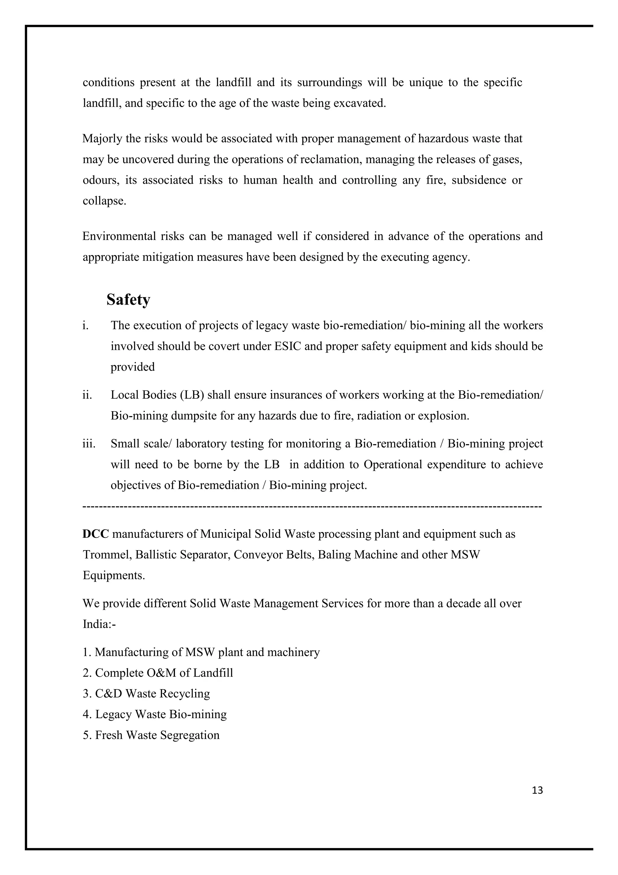 Legacy waste management | PDF