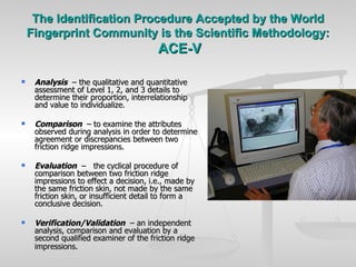 Latent Fingerprint Individualization | PPT