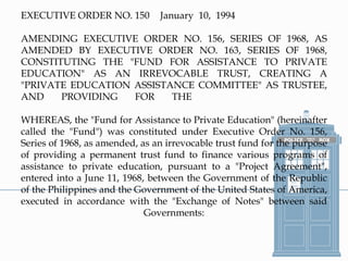 Executive Order 150 | PPT