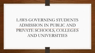 Legal Foundation of Education | PPTX