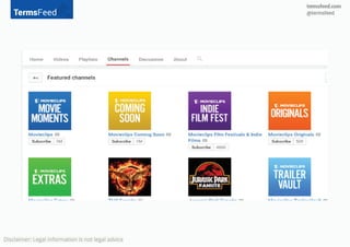 YouTube Channels: Legal agreements required? | PDF