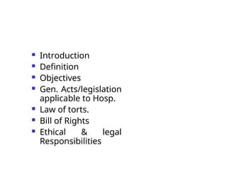 legal-aspects-in-hospital.powerpoint presentation | PPT