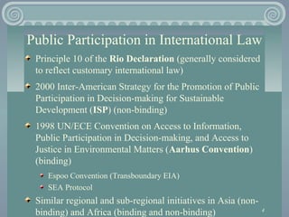 Legal Frameworks for Public and Stakeholder Engagement (Bruch) | PPT