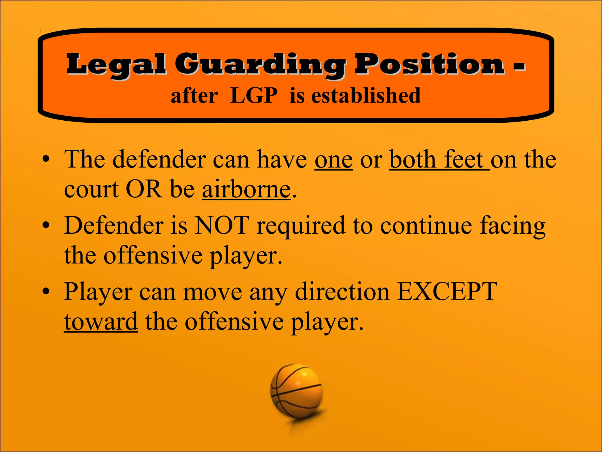 Legal guard-and-block-charge | PPT