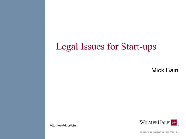 Legal Issues for Startups | PDF