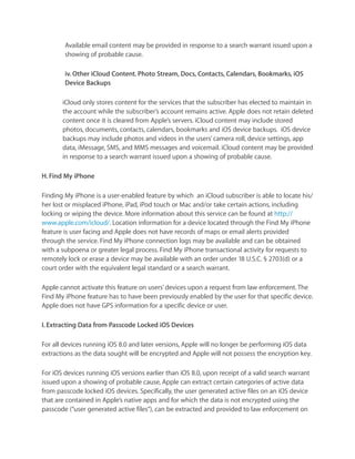 Apple Legal process guidelines US | PDF