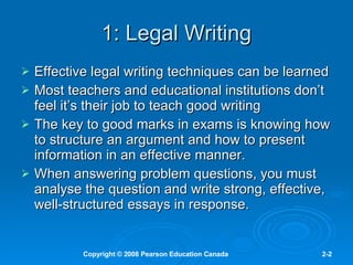 Legal Reasoning & Problem Solving | PPT
