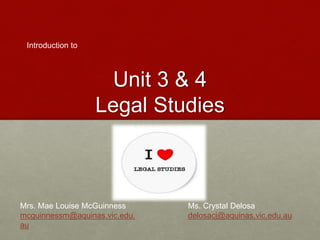 Legal 3 4 introduction | PPT