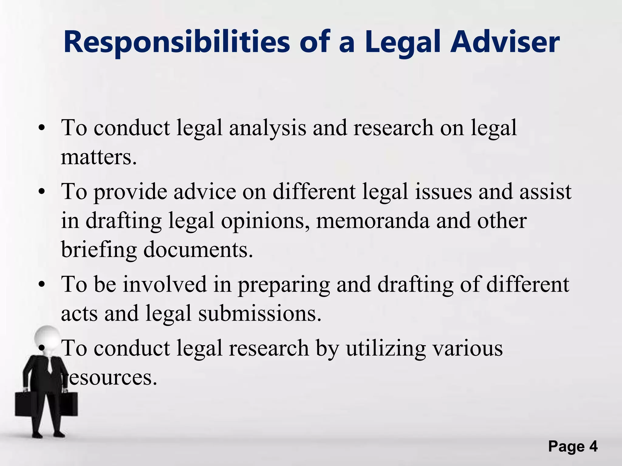 Legal Adviser | PPTX