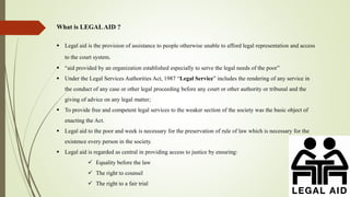 Legal aid | PPTX