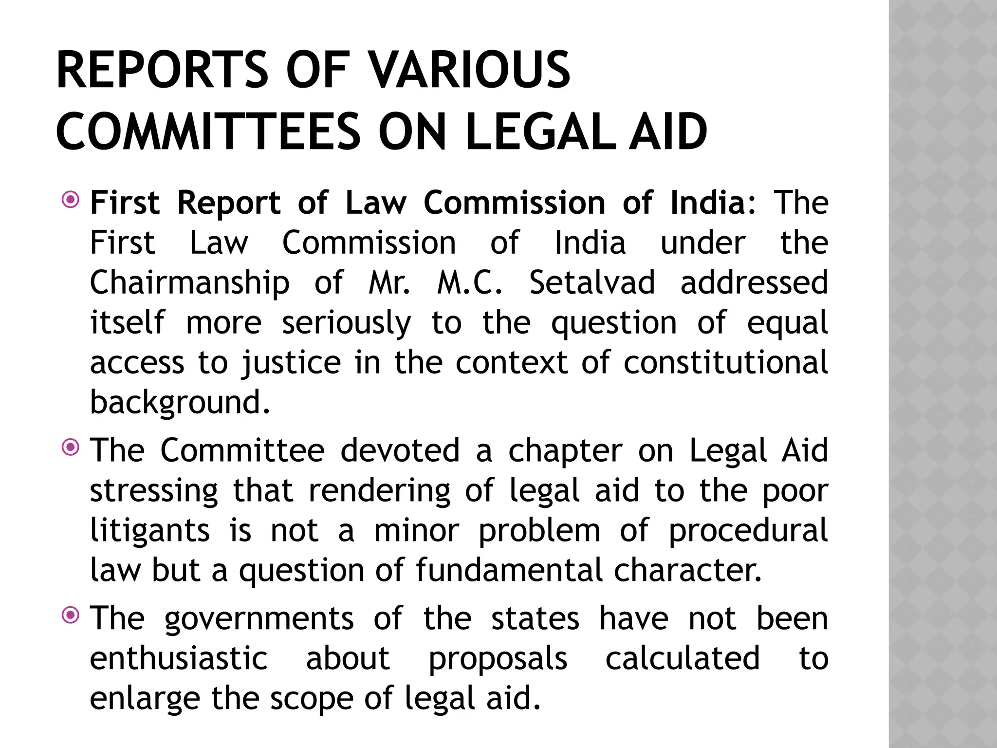 LEGAL AID IN INDIA . ARTICLE 39A OF THE INDIAN CONSTITUTION | PPT