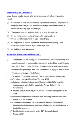 Free Legal Aid Scheme Satish Mishra Advocate | PDF