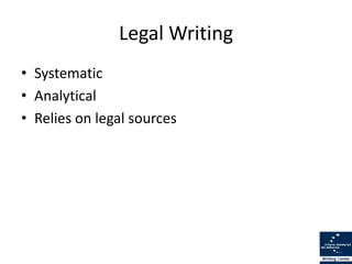 Legal analysis | PPTX