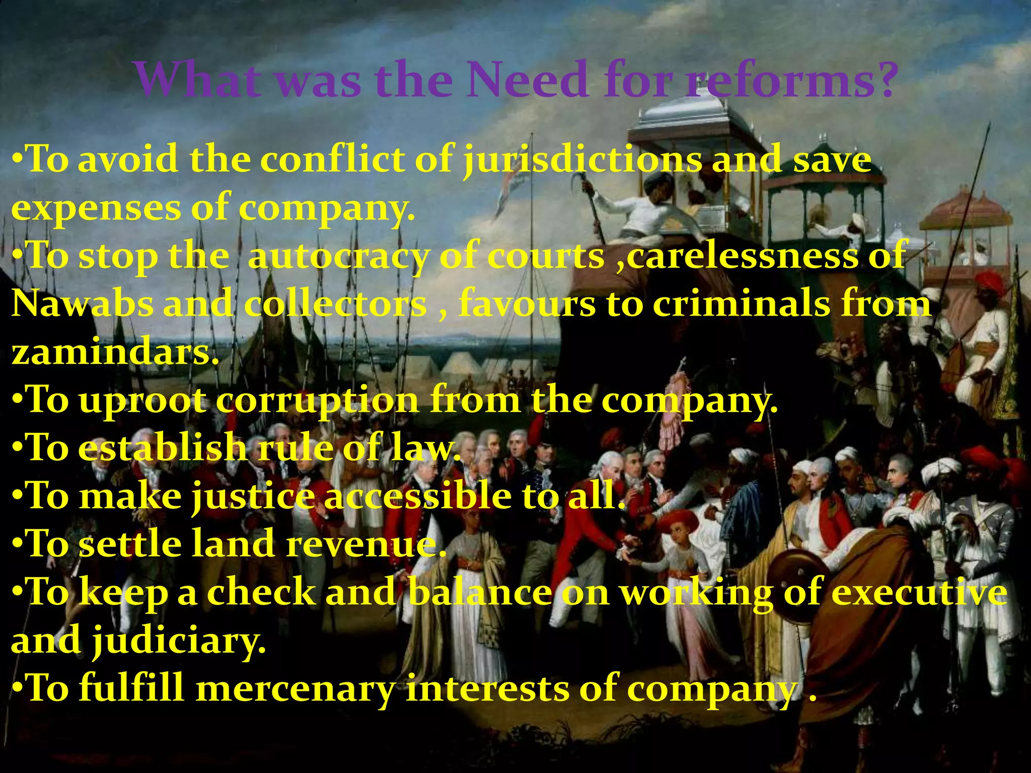 reforms of governor-general lord Cornwallis | PPT