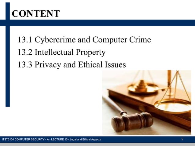 Legal and ethical aspects | PPTX
