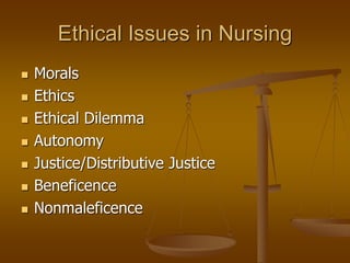 Legal_and_Ethical_Issues legal issues in nursing | PPT