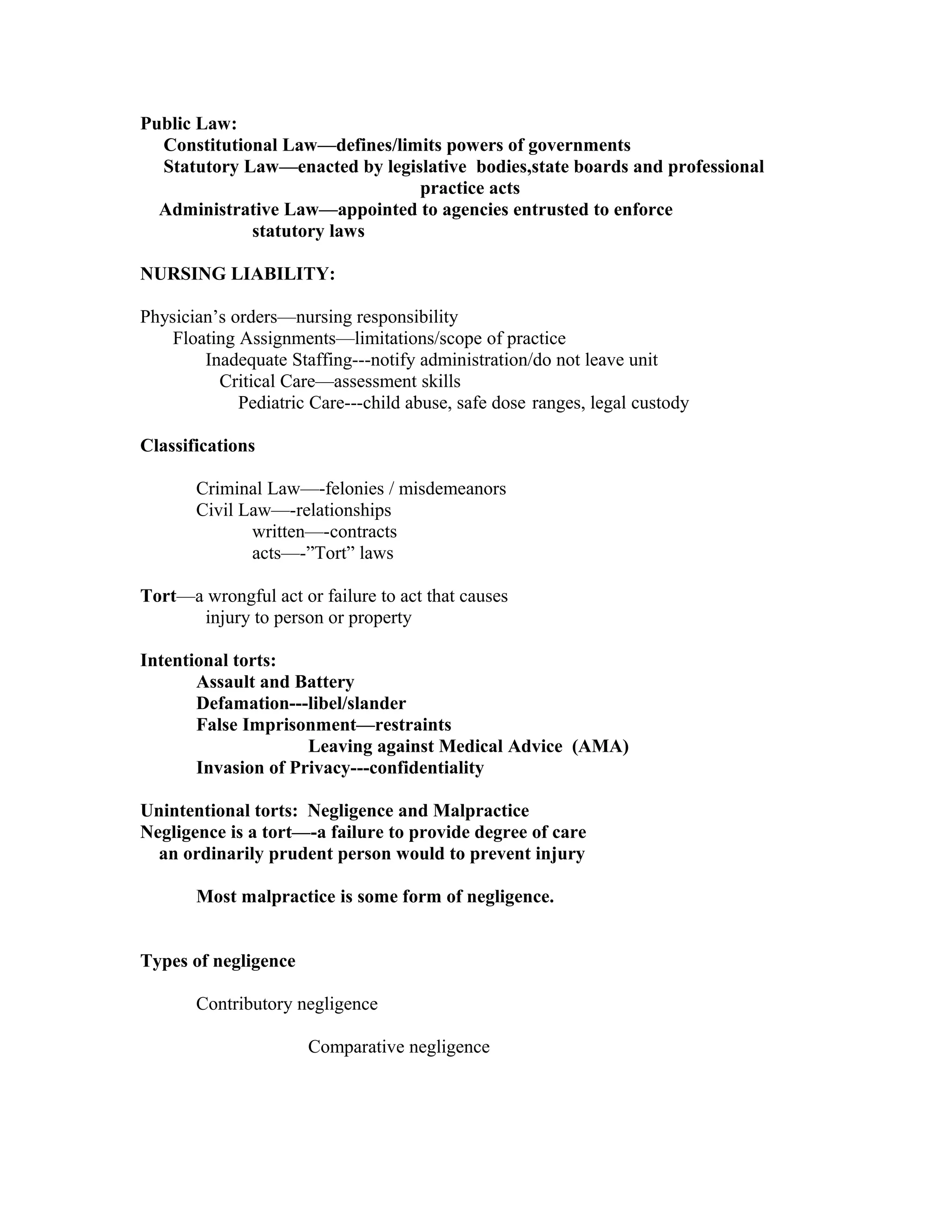 Legal and ethical issues in nursing | DOC