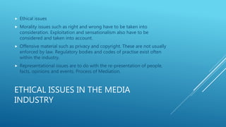 Legal and ethical obligations in media | PPTX
