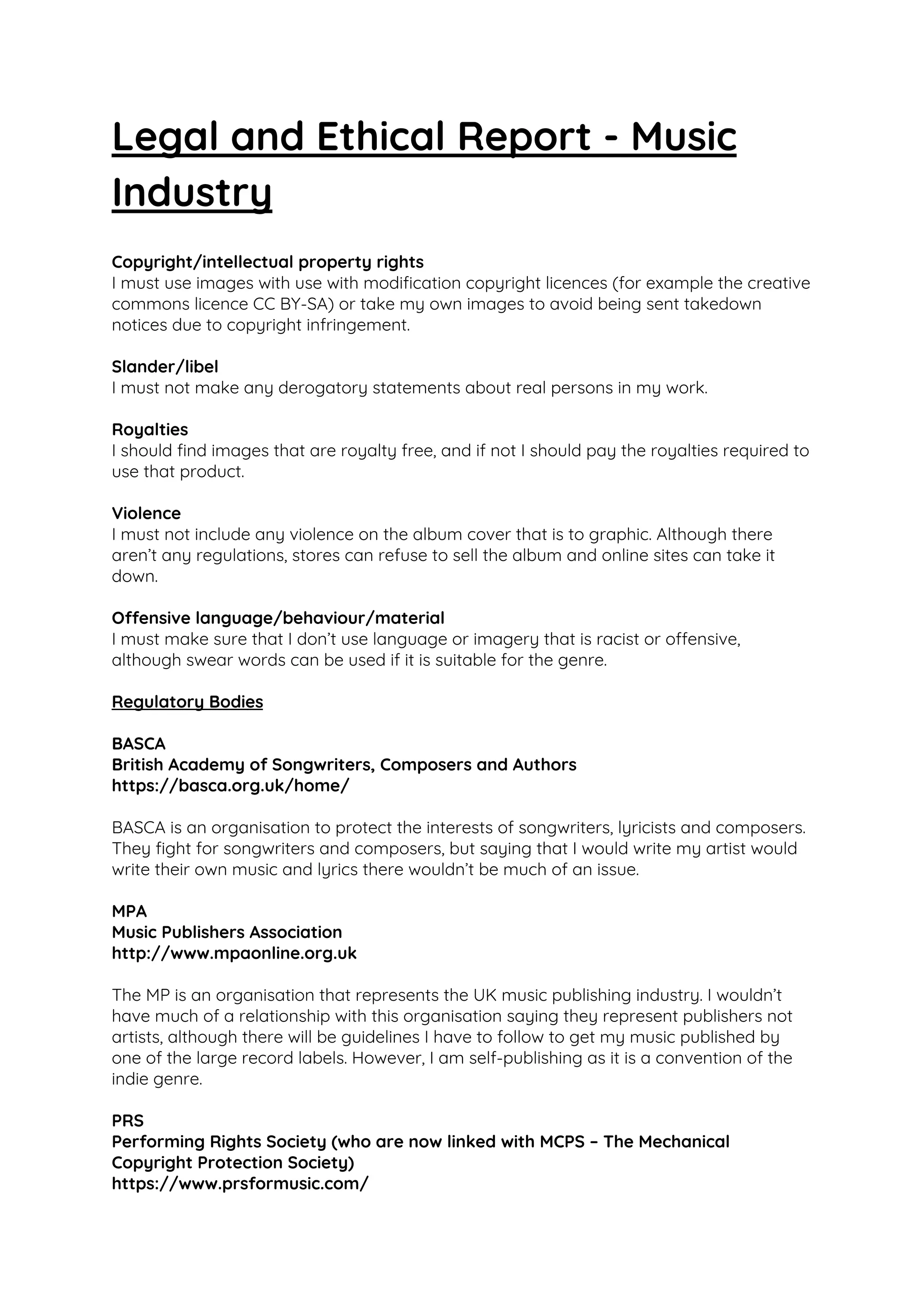 Legal and ethical report unit 14 | PDF