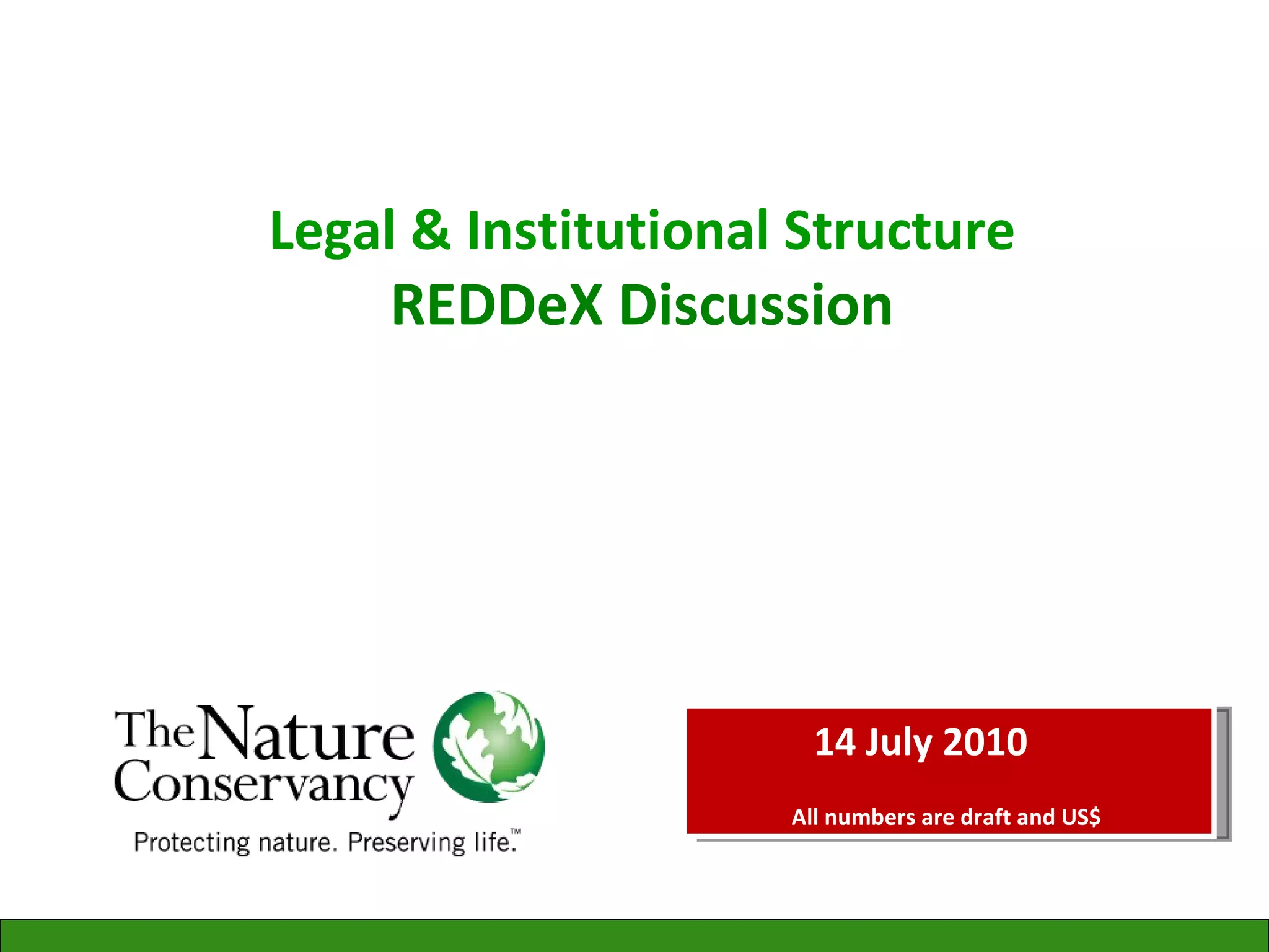 Legal and institutional structure | PPT