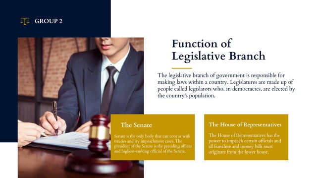 Legal and Law Firm: Legislative Branches | PPT